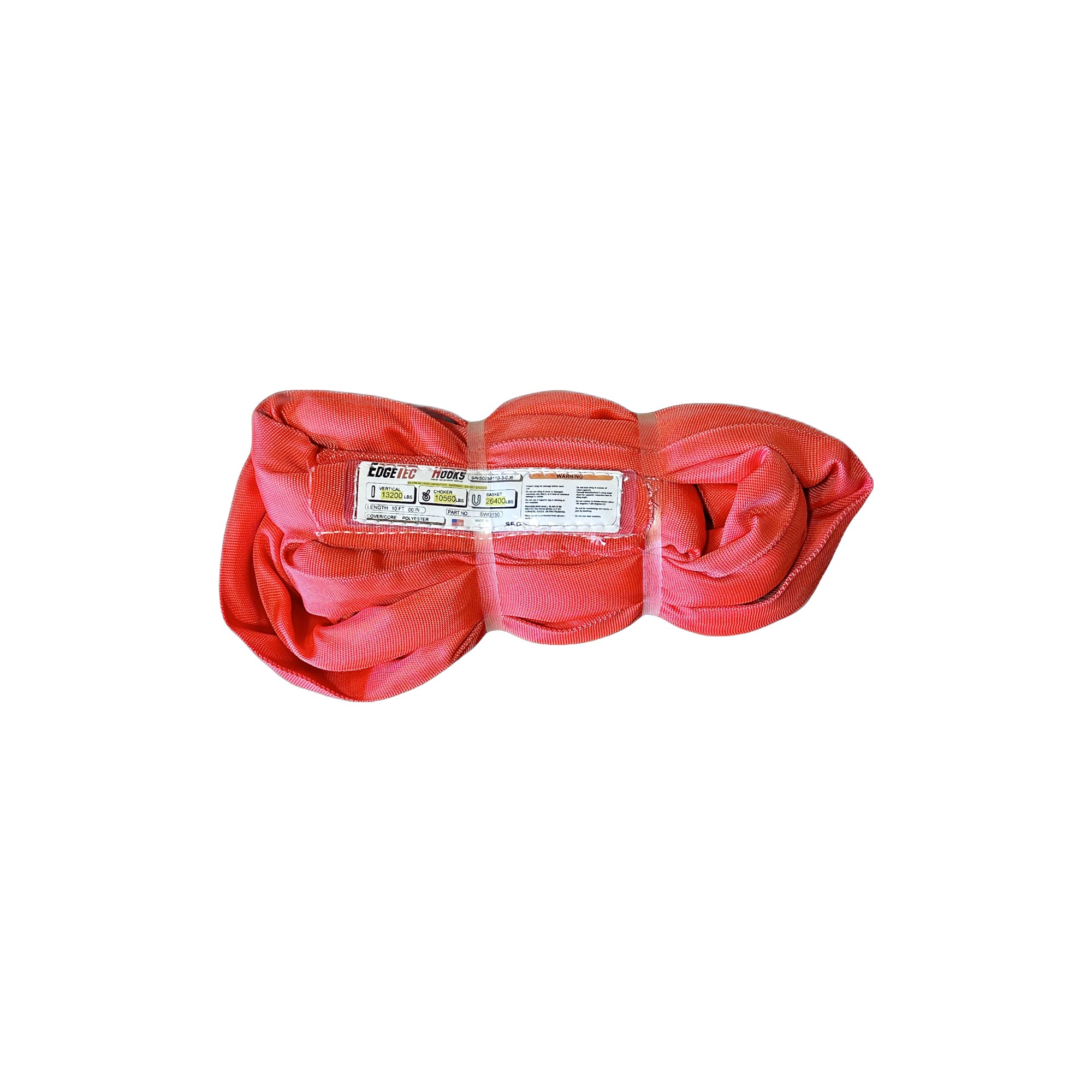 10' HD Endless Sling Red | Hooks Wrecker Supplies